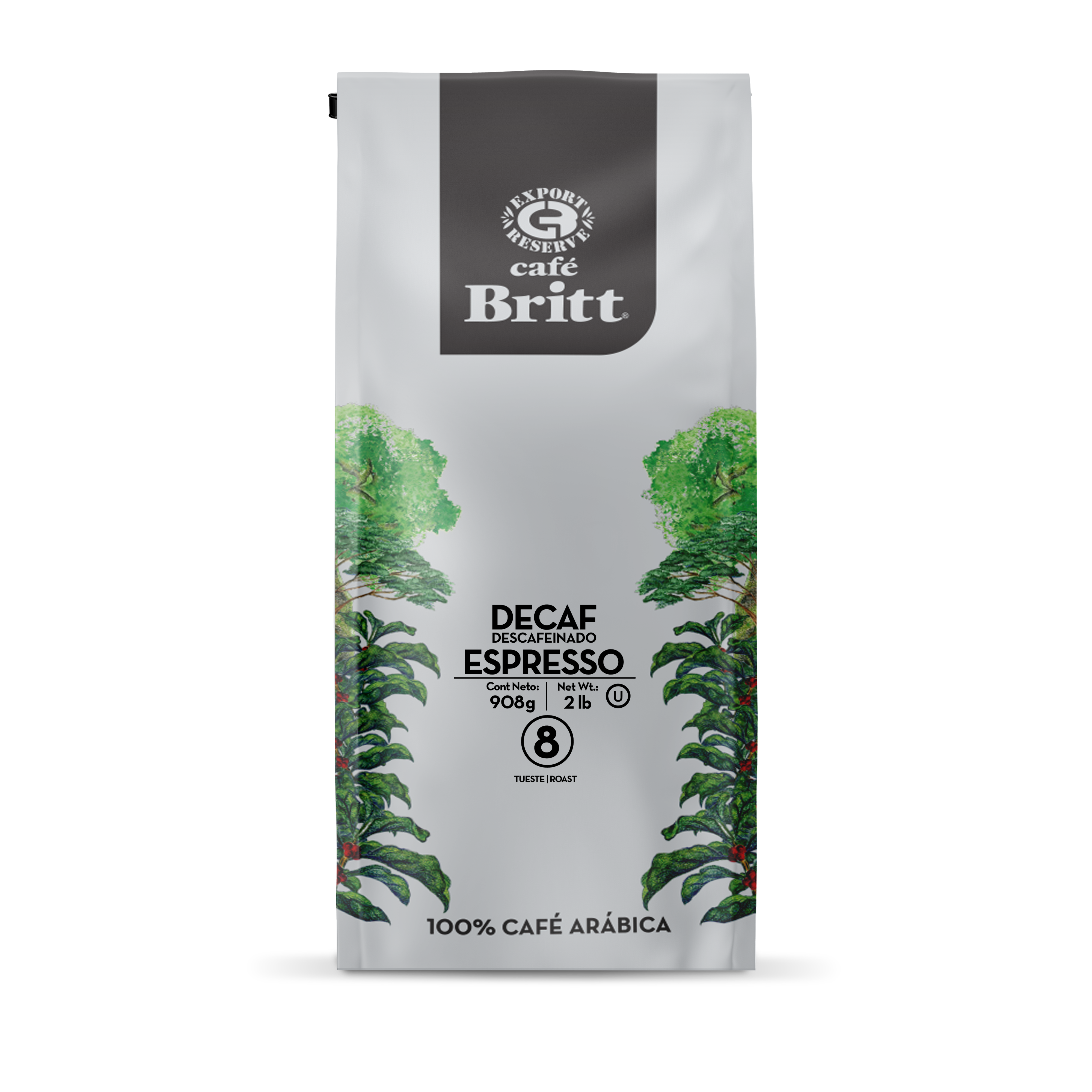 COSTA RICAN DECAFFEINATED COFFEE 2LB – Café Britt