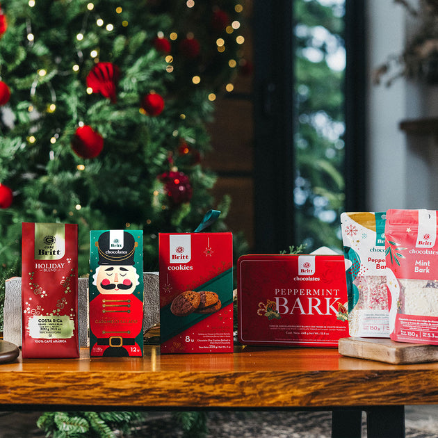 Café Britt Peppermint Bark Canister | Gourmet Gifts